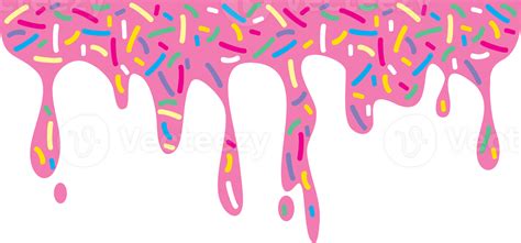 Dripping Donut Glaze And Sprinkles PNG Illustration 24391675 PNG
