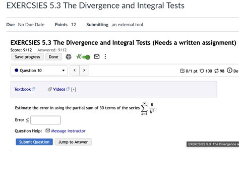 Solved Estimate The Error In Using The Partial Sum Of Chegg Com
