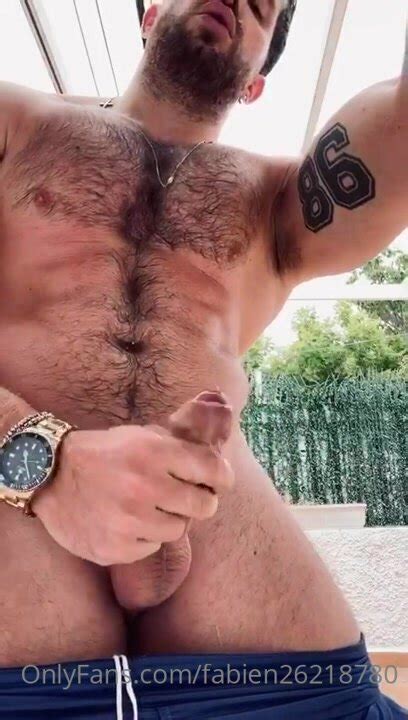 Hairy Men Handsome Hairy Guy Blows A Load And