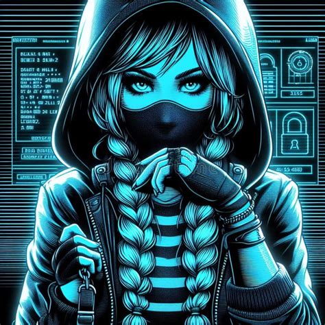 Hacker Girl Stock Illustration Illustration Of Disruptor 309467088