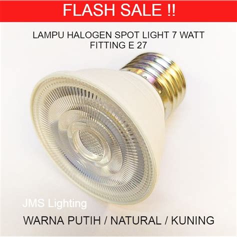 LAMPU HALOGEN SPOTLIGHT LED 7WATT FITTING E27 7 WATT COB SOROT 7W LAMPU SPOT LIGHT TUSUK 7 W E