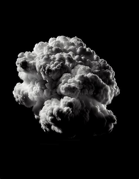white cloud isolated on the white background created with generative