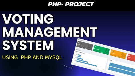 Online Voting Management System In Php And Mysql