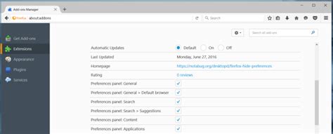 How To Hide Firefox UI Elements Settings From The Options And Add On Manager