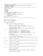 Assignment2 Java FILENAME Assignment2 Java SPECIFICATION