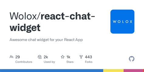 Github Woloxreact Chat Widget Awesome Chat Widget For Your React App