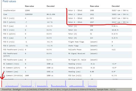 debug dshot rpm telemetry incorrect values in blackbox and spektrum telemetry · issue 12163