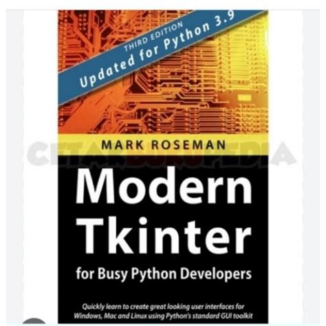 Jual Buku Modern Tkinter For Busy Python Developers Shopee Indonesia