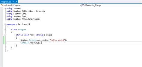 Hello World In C