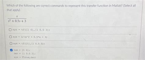 Solved Which Of The Following Are Correct Commands To