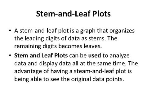 Dot Plot Dot Plot A Dot Plot Can