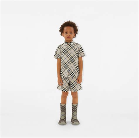 체크 코튼 쇼츠 라이큰 공식 Burberry® 체크 코튼 쇼츠 라이큰 공식 Burberry®