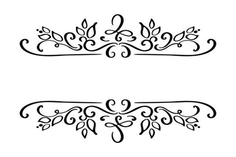 Calligraphy Border Vector Art Icons And Graphics For Free Download