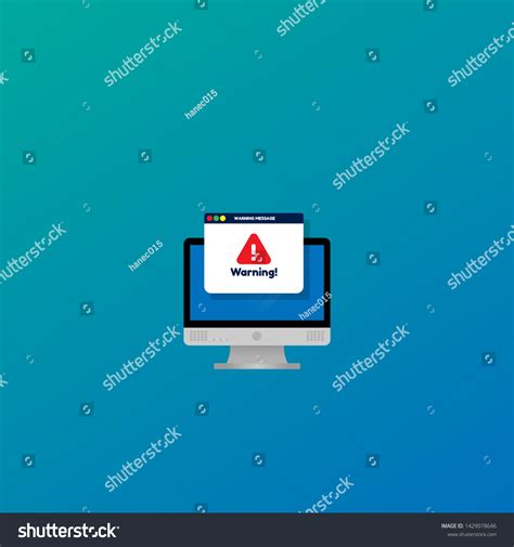 Window Operating System Error Warning Pop Stock Vector Royalty Free Shutterstock