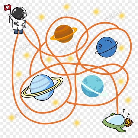 宇宙益智迷宫游戏元素素材下载 正版素材402050948 摄图网