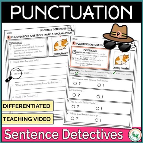 Punctuation Worksheets Period Exclamation And Question Mark