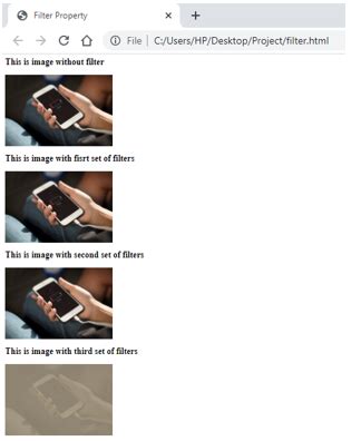 Css Filter How Css Filter Works With Code And Output