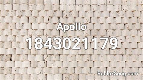 Apollo Roblox Id Roblox Music Codes