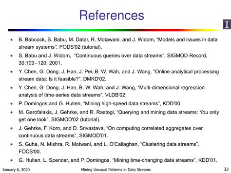 Ppt Mining Unusual Patterns In Data Streams In Multi Dimensional