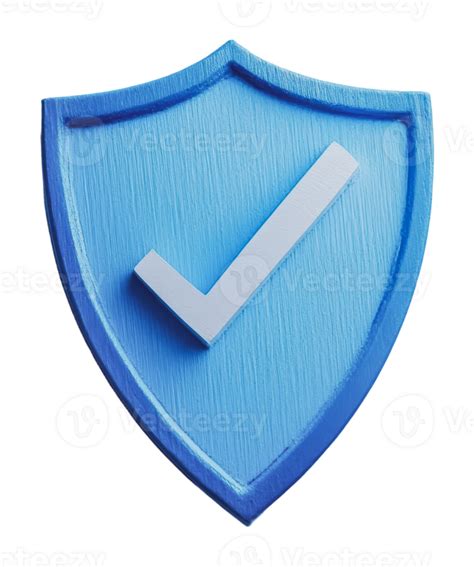 Blue Shield With Checkmark Symbolizes Security 53291563 Png
