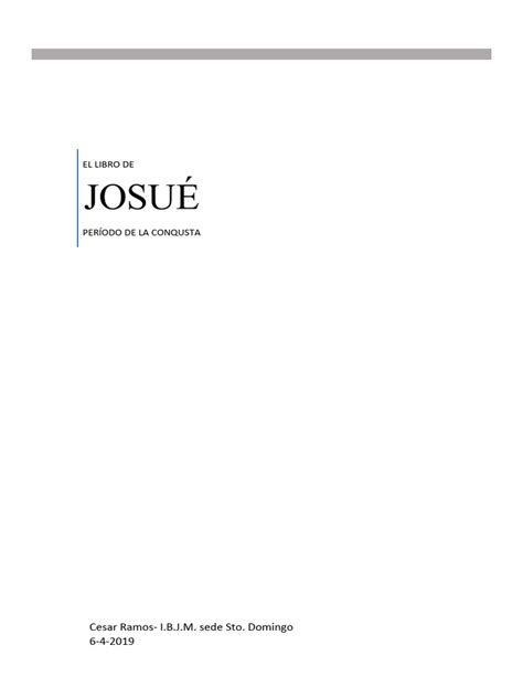 Libro De Josué Pdf