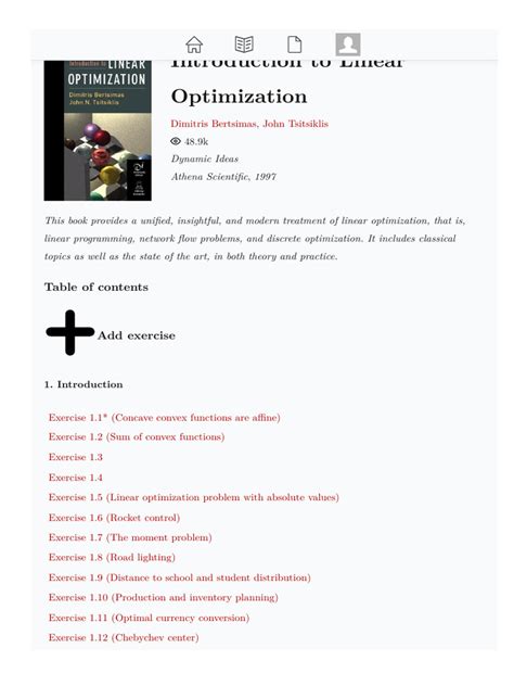 Solverer Com Library Dimitrisbertsimas Introductiontolinearoptimization Pdf