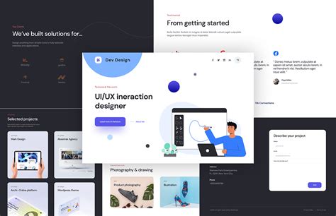 Ui Ux Designer Portfolio Web Template On Behance
