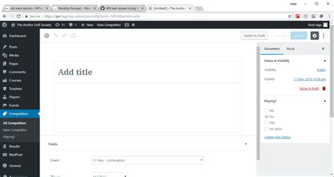 400 Bad Request Trying To Autosave Empty Content · Issue 6556 · Wordpressgutenberg · Github