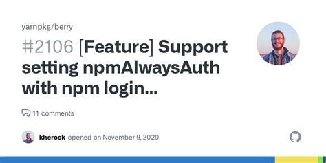 Feature Support Setting Npmalwaysauth With Npm Login Command · Issue