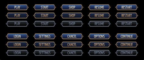 Art Deco Game Interface Button Ui Animation Frame 23865867 Vector Art At Vecteezy