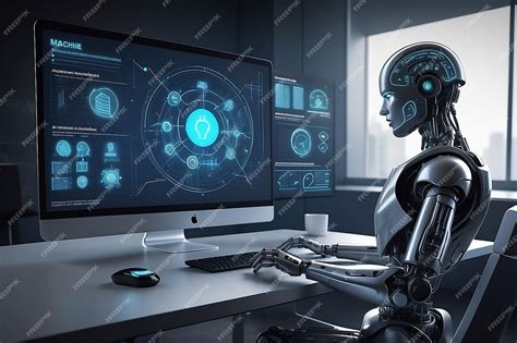 Premium Photo Ai Learning And Artificial Intelligence Concept Icon Graphic Interface Showing