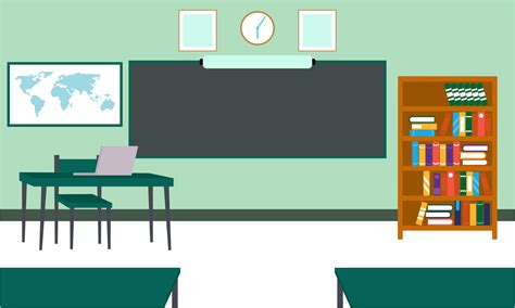 Classroom Interior Empty School Classroom School Education Background