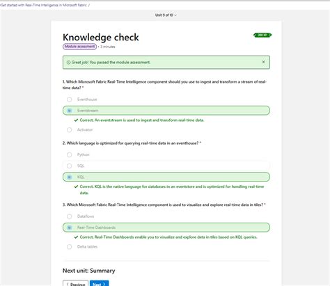 Knowledge Check Not Working Microsoft Qanda