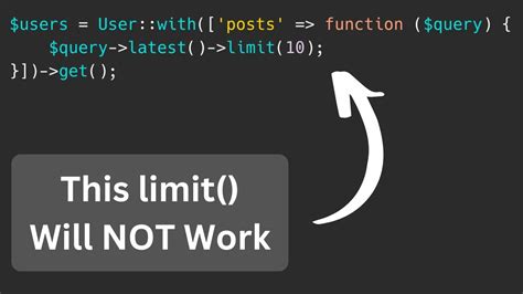 Weird Bug Using Takelimit In With Eager Loading Youtube