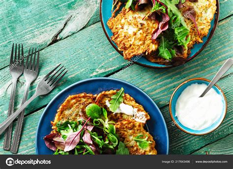 Vegetarian Snacks Appetizers Courgettes Fritters Delicious Healthy