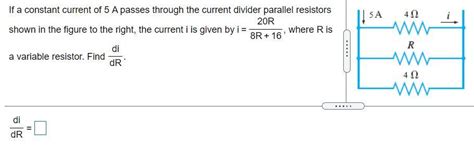 Solved If A Constant Current Of 5 A Passes Through The Chegg Com