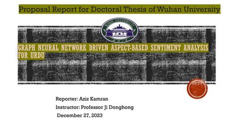 Research On Aspect Based Sentiment Analysis For Urdu Pptx