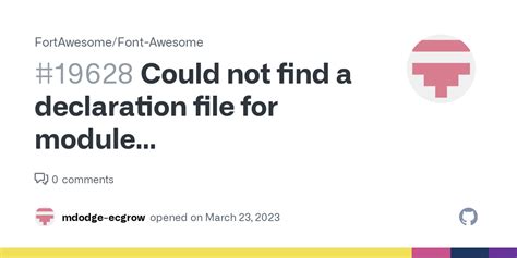 Could Not Find A Declaration File For Module Fortawesomefree Regular