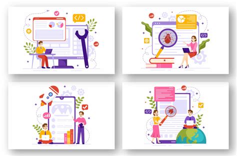 Software Testing Vector Illustration MasterBundles