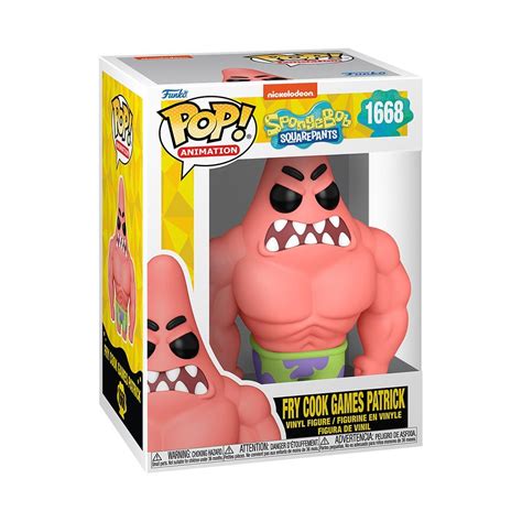 Bob Esponja Squarepants 25 Aniversario Patrick Con Músculos Funko Pop Cifra Paramount Shop