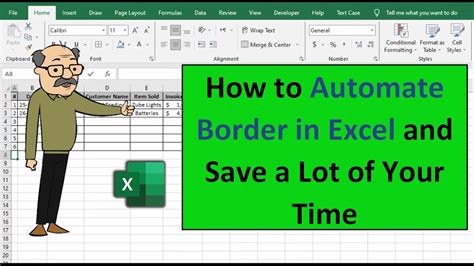 set auto border in excel excel tricks youtube