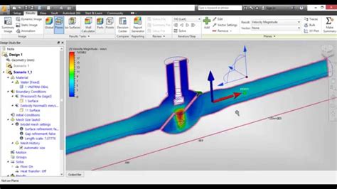 Autodesk Simulation Cfd Test 1 Youtube