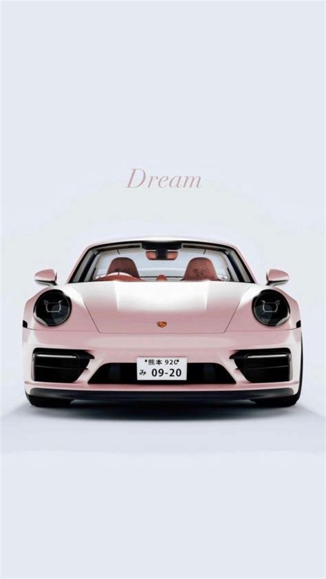 Pink Porsche Sports Car Dream Car Inspiration Luxury Car Wallpaper