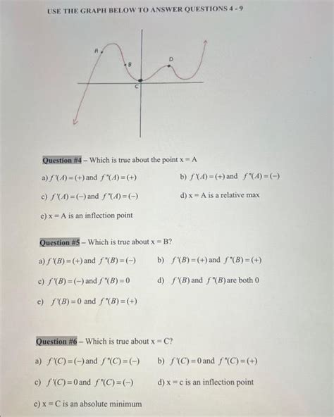 Solved USE THE GRAPH BELOW TO ANSWER QUESTIONS 4 9 Chegg Com