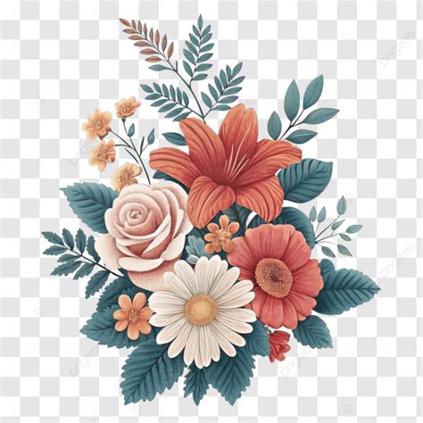 포도 수확 꽃 꽃다발 삽화 클립 아트 빈티지 꽃다발 꽃 클립 아트 Png 일러스트 및 이미지 에 대한 무료 다운로드 Pngtree