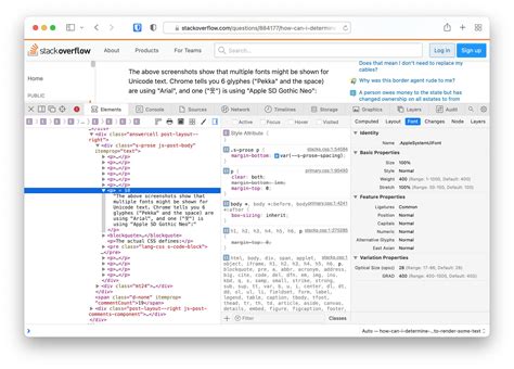 Css How Can I Determine What Font A Browser Is Actually Using To Render Some Text Stack