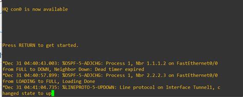 Ospf Not Showing In Routing Table And Tunnel Int Down Cisco Community