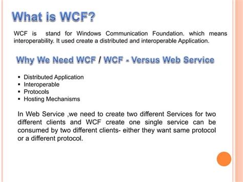 Web Service Wcf Web Api Pptx Web Development Internet