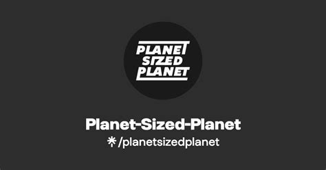 Planet Sized Planet Instagram Facebook Linktree