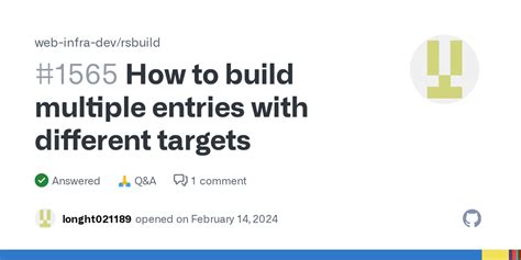 how to build multiple entries with different targets · web infra dev